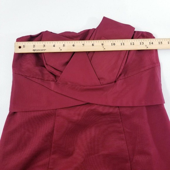 The Limited | Dresses | The Limited Dark Red Strapless Dress Women Size ...